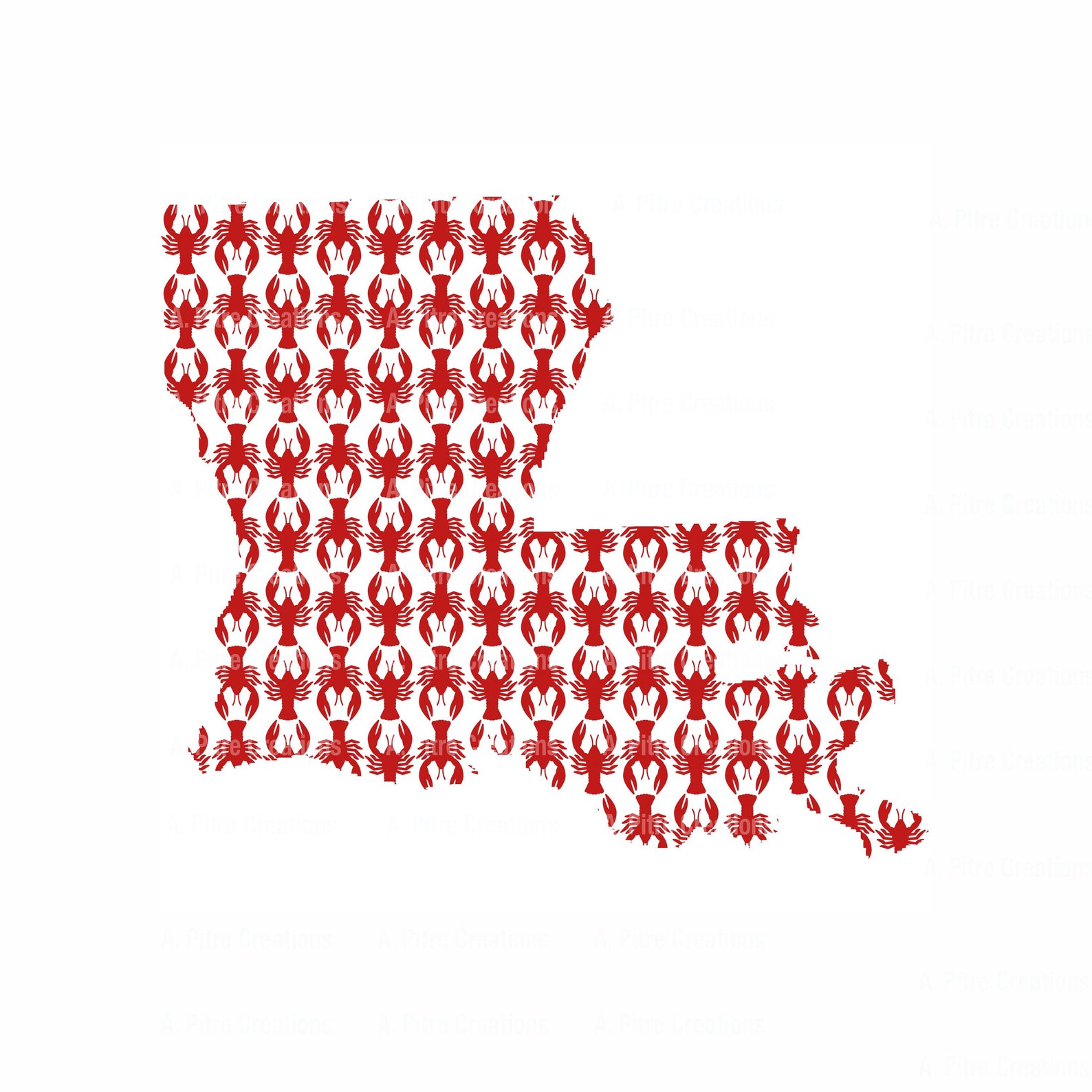 Louisiana Crawfish PNG: State, Cajun Design (digital File) - Etsy
