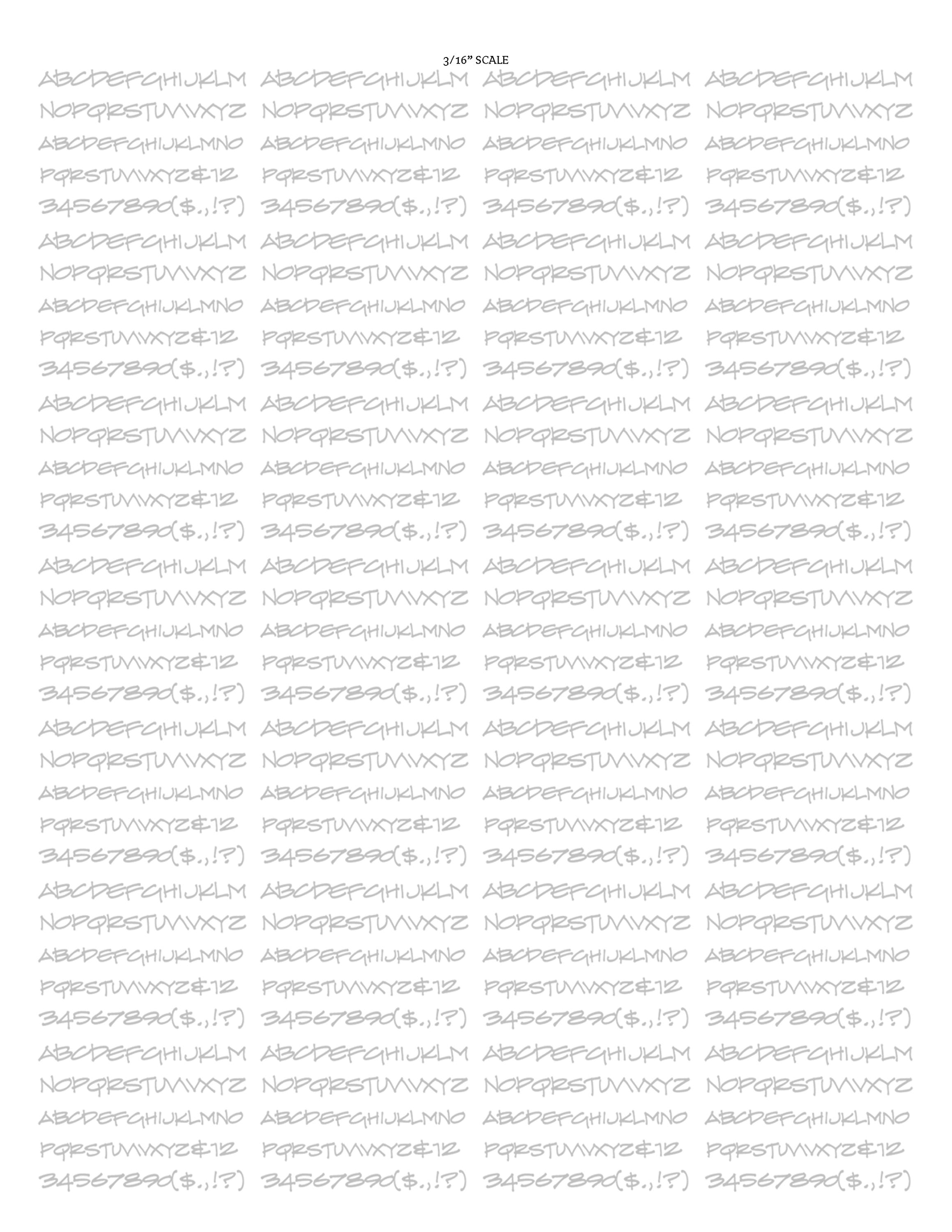 Architectural Lettering Printouts for Practice - Etsy