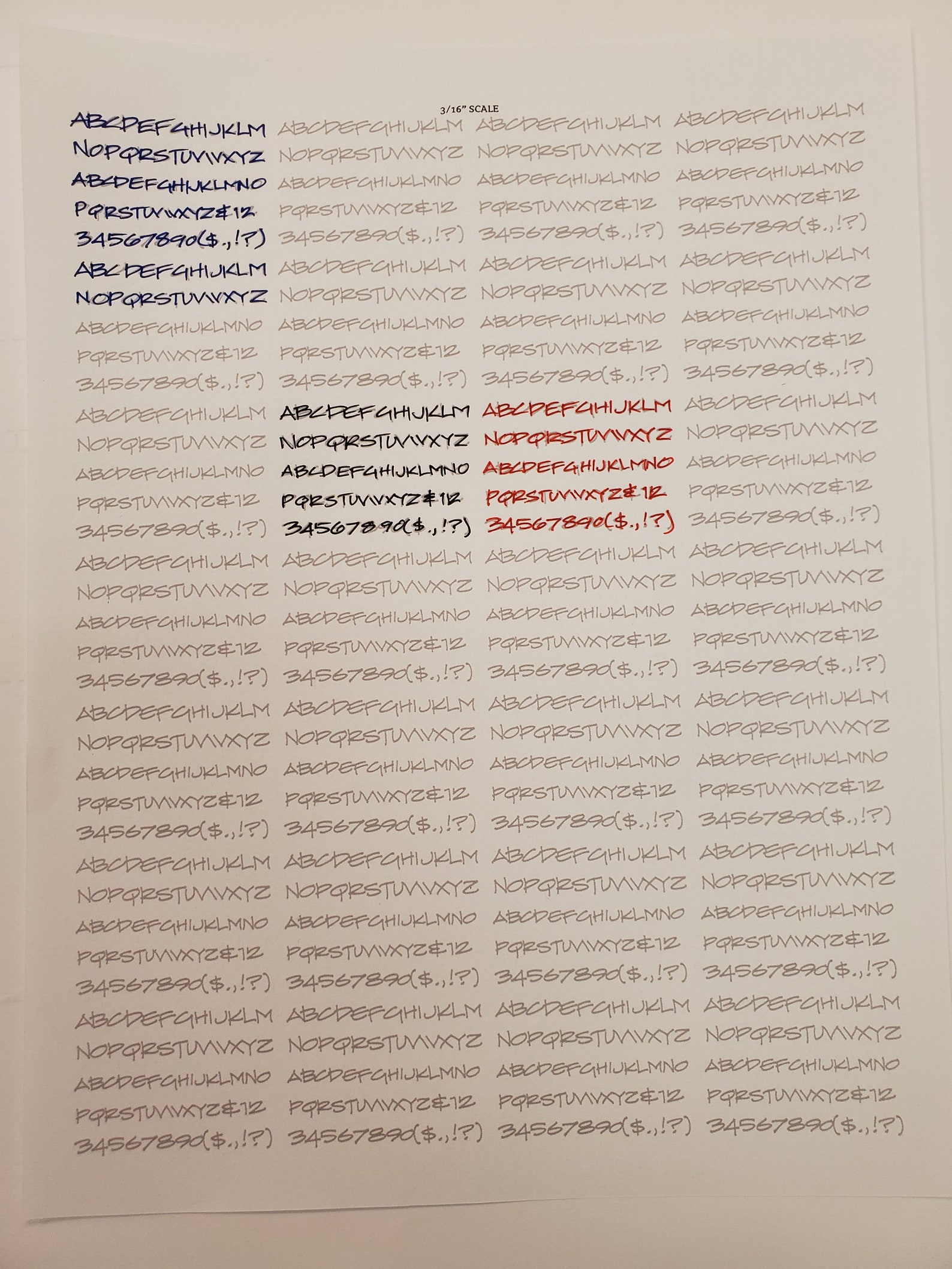 Architectural Lettering Printouts for Practice - Etsy