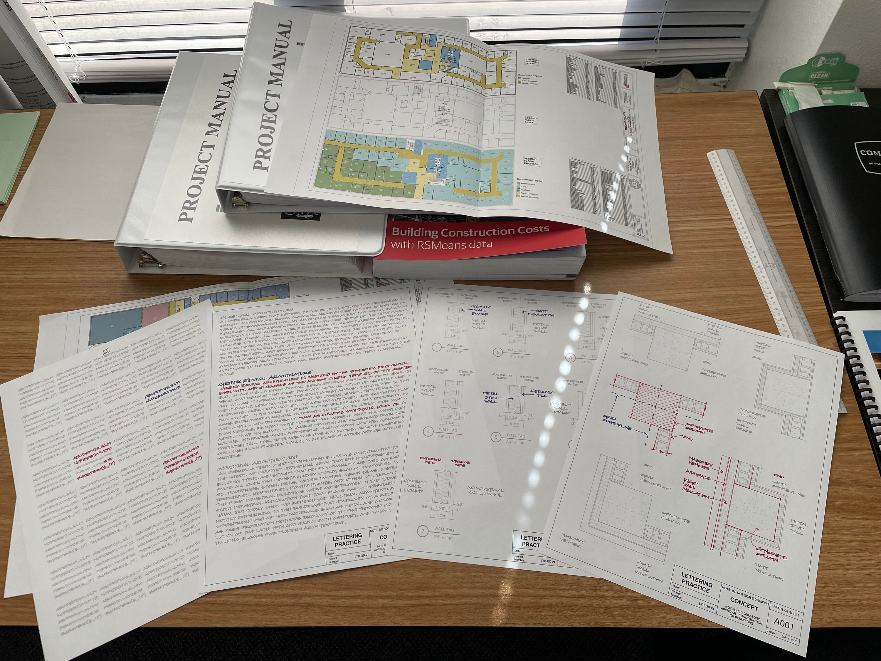 Architectural Lettering Practice Worksheets