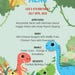 Dinosaur Birthday Menu, Kid's Birthday Menu, Jungle Birthday Menu ...