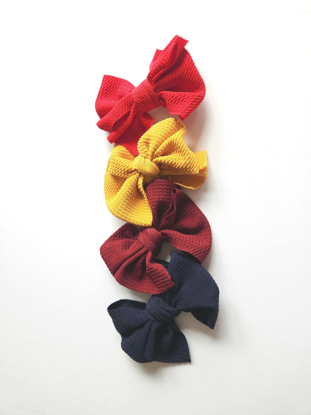 3" Texture Bow Clips, Hair Clip, Small Hair Bow, Toddler Hair Clip ...