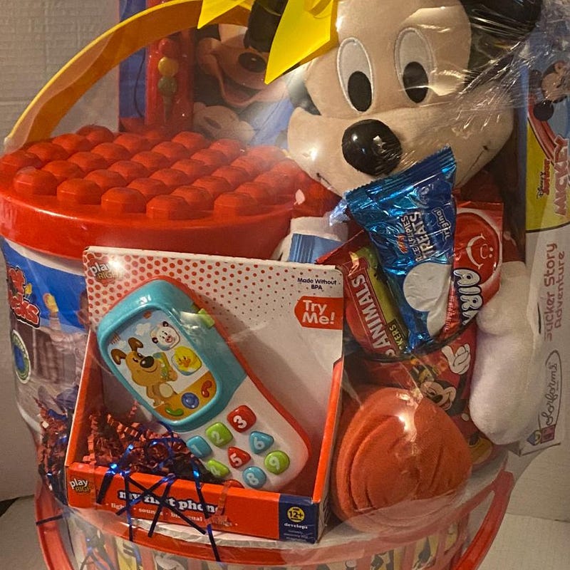 Mickey Mouse Basket - Etsy