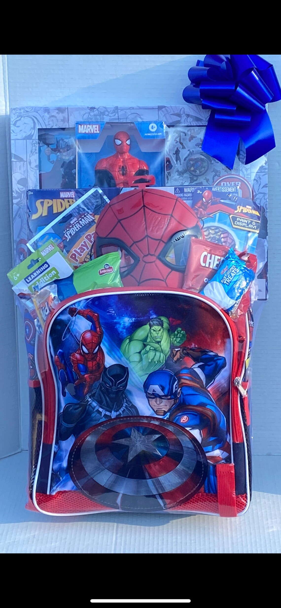 Spider-man Filled Christmas Baskets, Kids Toy, Boys Birthday Basket ...