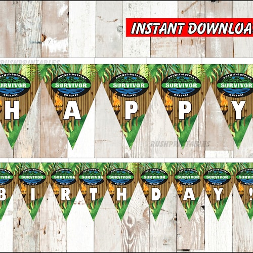 Survivor Party Pack Printable - Etsy
