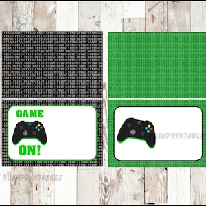 Gamer Food Labels Instant Download, Video Game Party Food Tent Cards ...