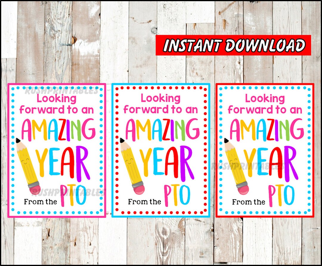 Teacher Gift Tags, Back to School Tags, School PTO Tags, New Student ...