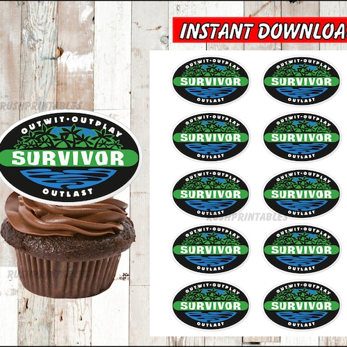 Survivor TV Show Water Bottle Labels Instant Download - Etsy