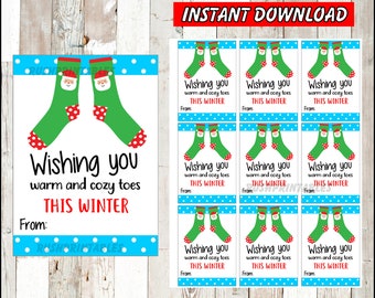 Sock Gift Tag - Etsy