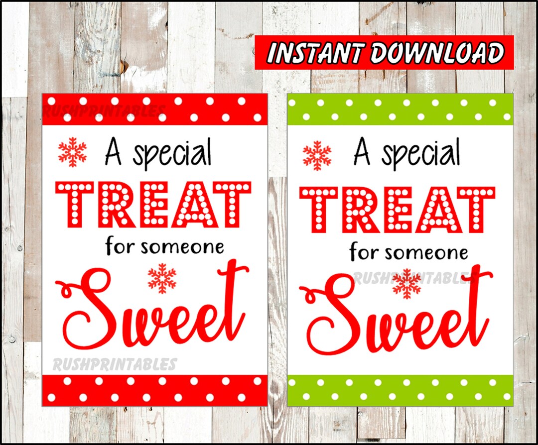 INSTANT DOWNLOAD Printable Christmas Cookie Tags, Holiday Gift Labels ...