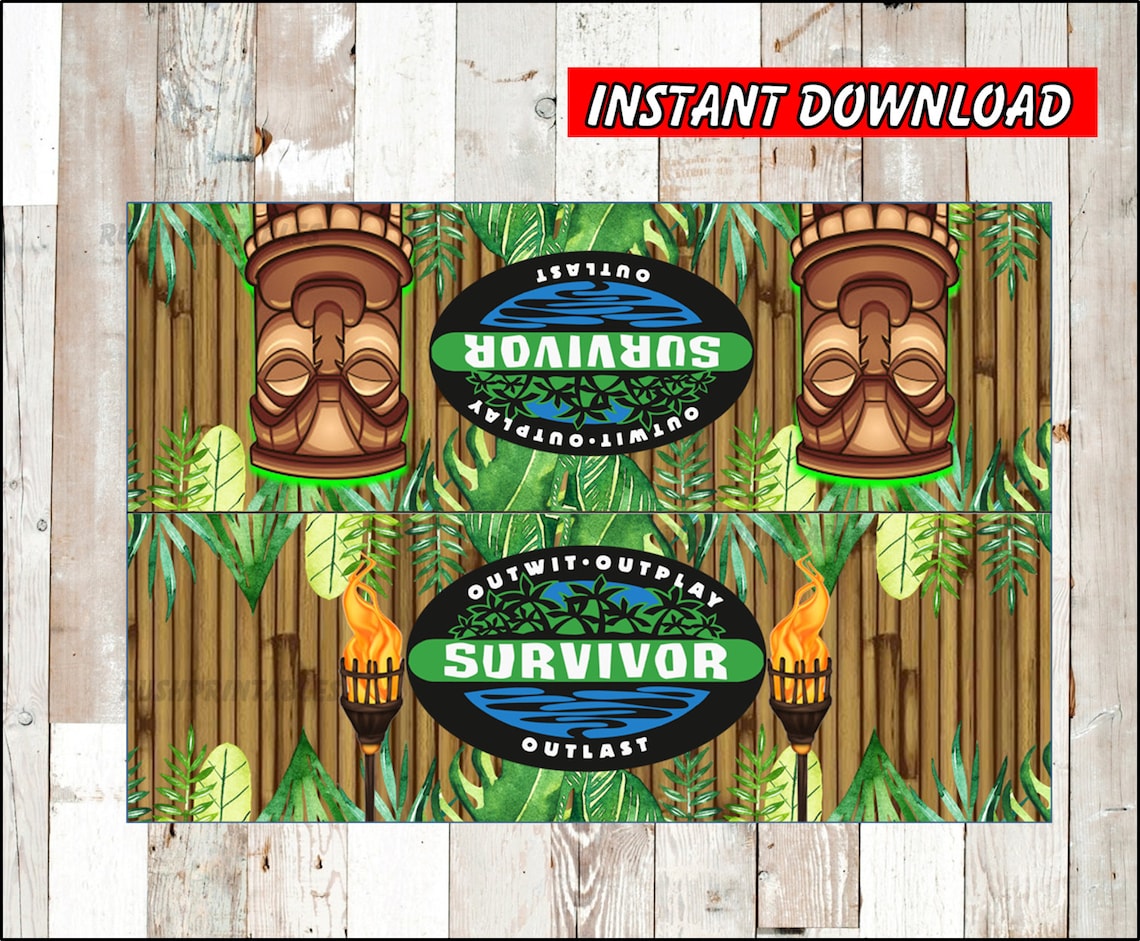Survivor TV Show Bags Toppers Instant Download, Survivor TV Show ...