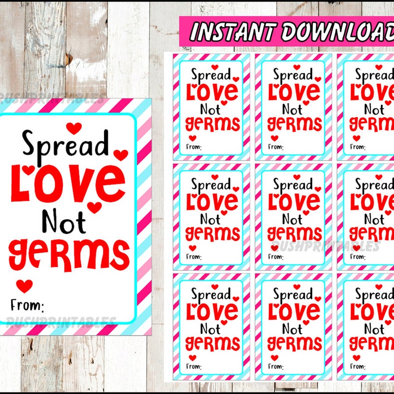 Spread Love Not Germs - Etsy