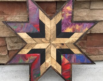 Wood quilt block | Etsy