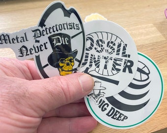 Metal Detecting Stickers | Etsy UK