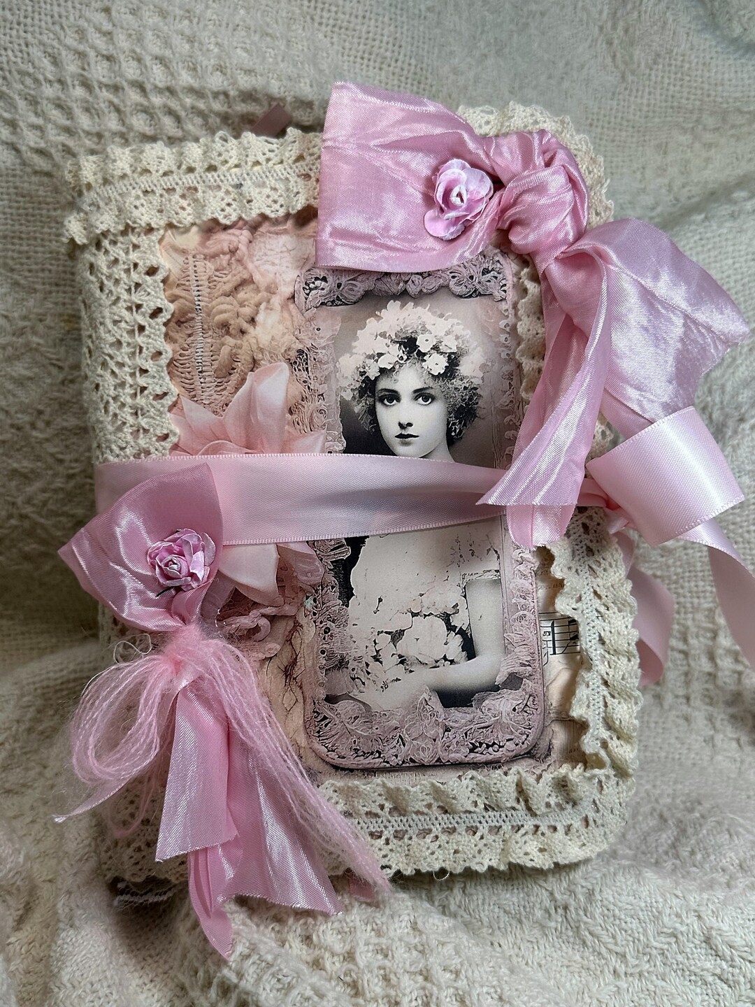 SHABBY Chic PINK LADY Journal, Great Gift, Soft Color Palette, Lots of ...