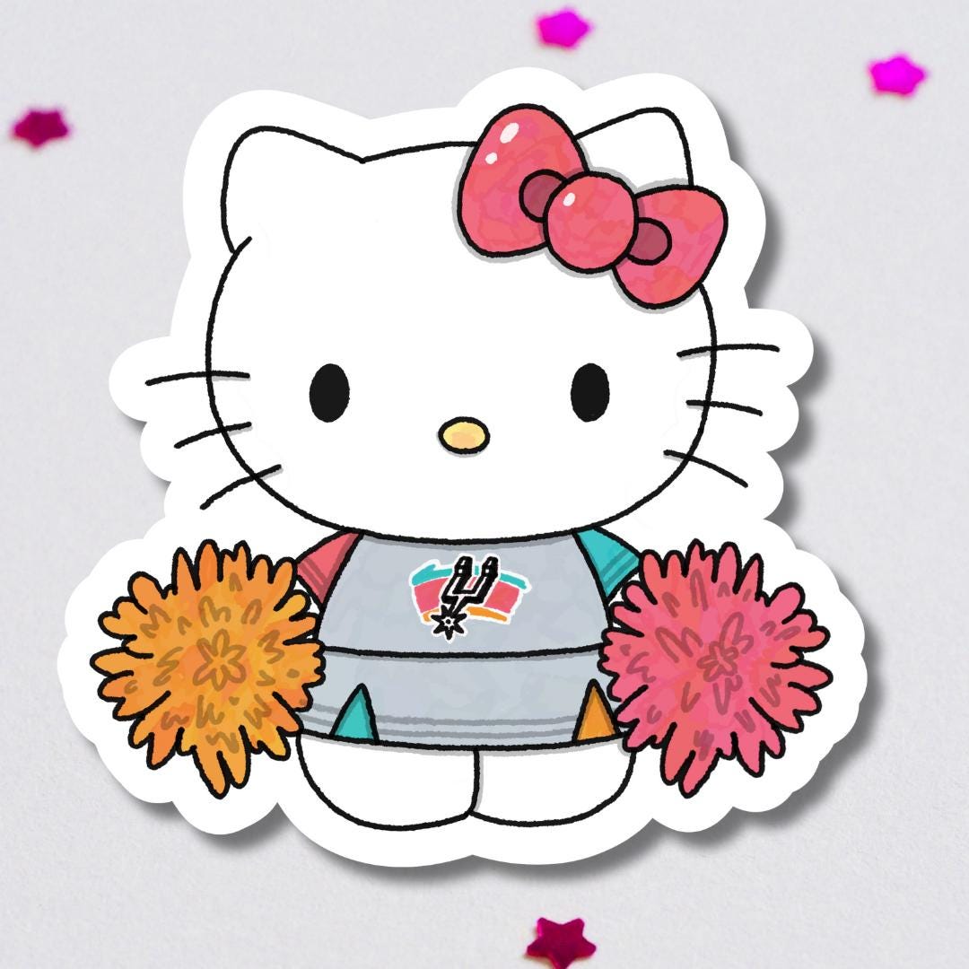 HK Spurs Cheerleader Sticker | Water and Weather Resistant Sticker for ...