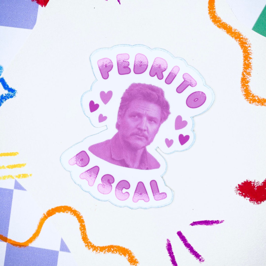 Pedro Pascal Vinyl Sticker | Pedrito Fan Art Decal | Waterproof, Glossy ...