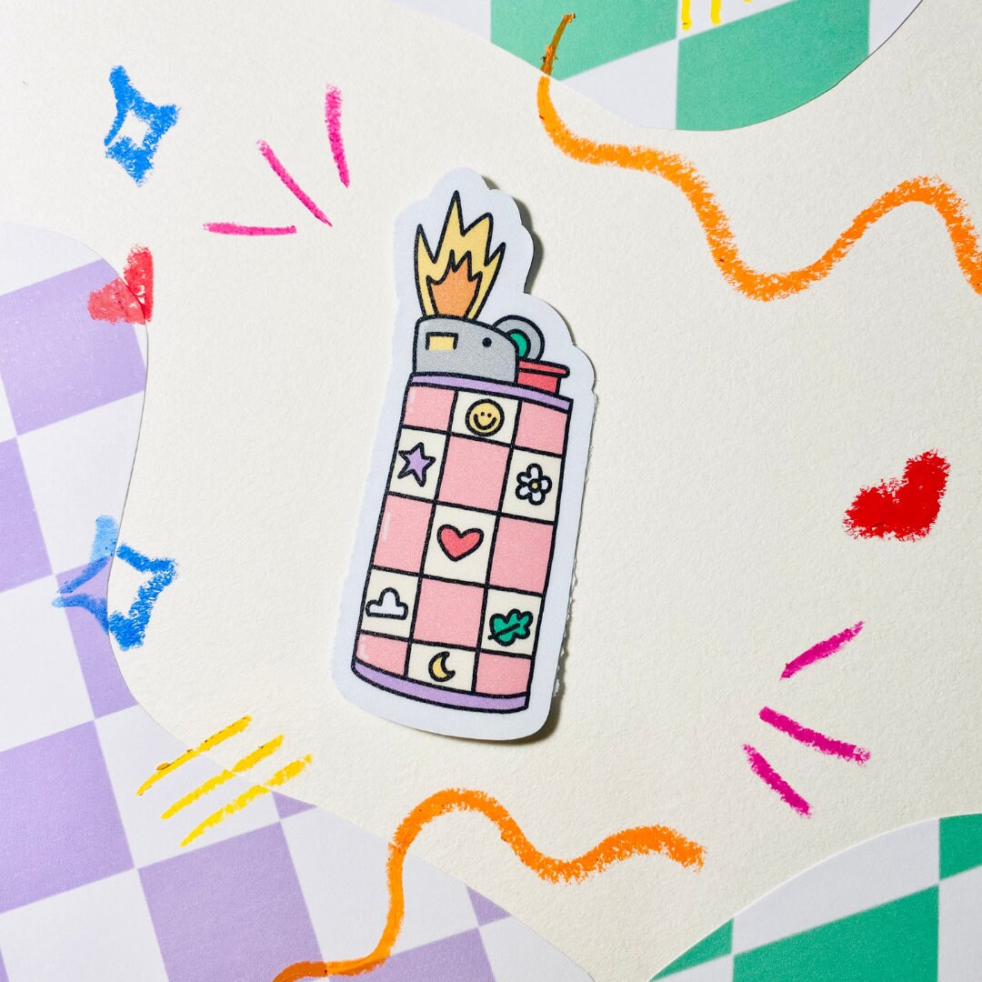 Lighter Sticker | Weather Proof Decal - Etsy