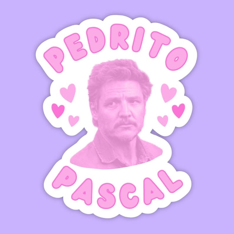 Pedro Pascal Vinyl Sticker Pedrito Fan Art Decal - Etsy