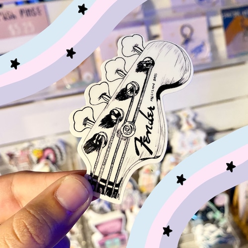 Bass Guitar Sticker - Etsy