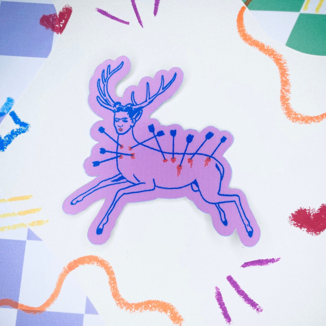 Frida Kahlo's Wounded Deer Vinyl Sticker Artist Decal - Etsy