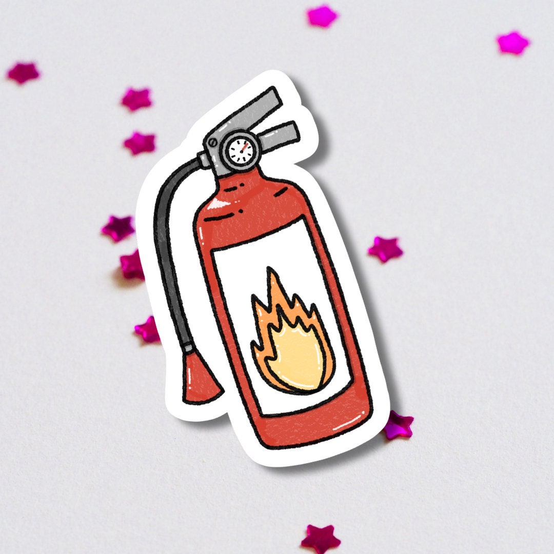 Fire Extinguisher Sticker | Weather Proof Decal - Etsy