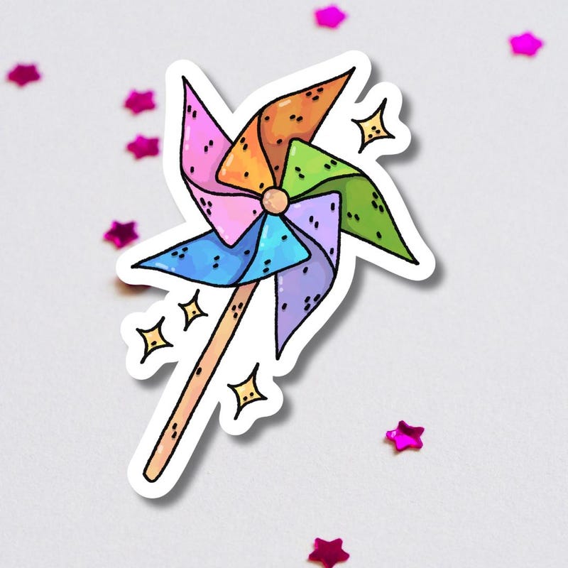Windmill Decal - Etsy