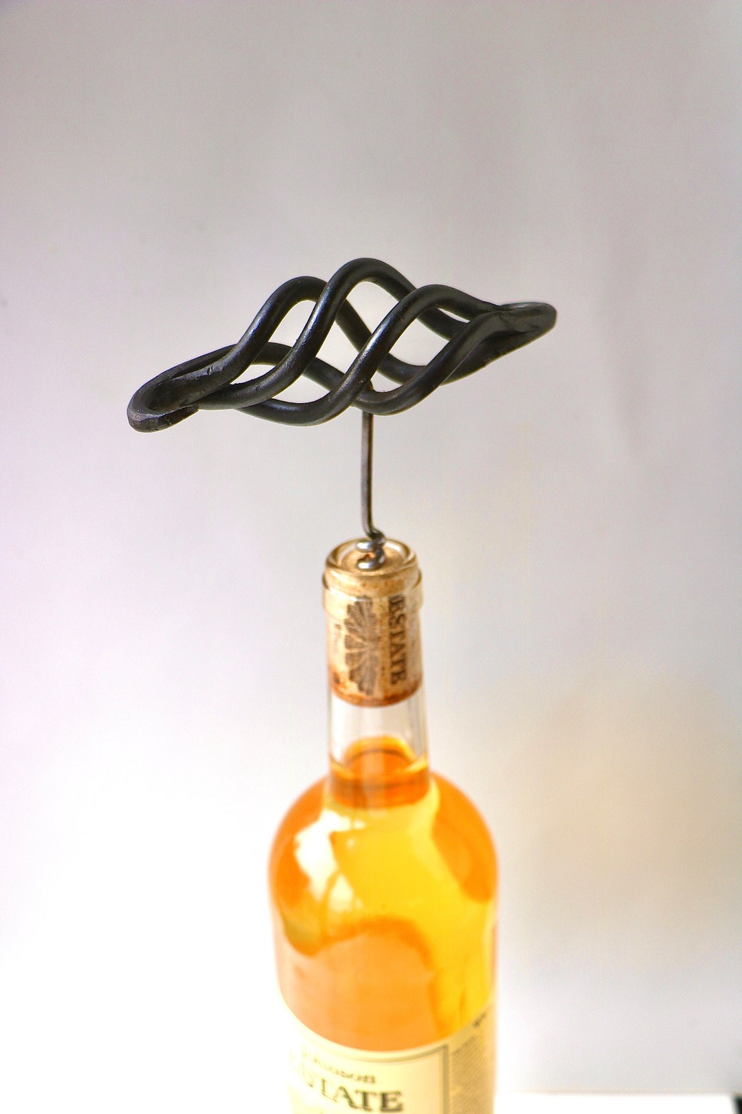 Wine Corkscrew With Basket Twist Handle - Etsy