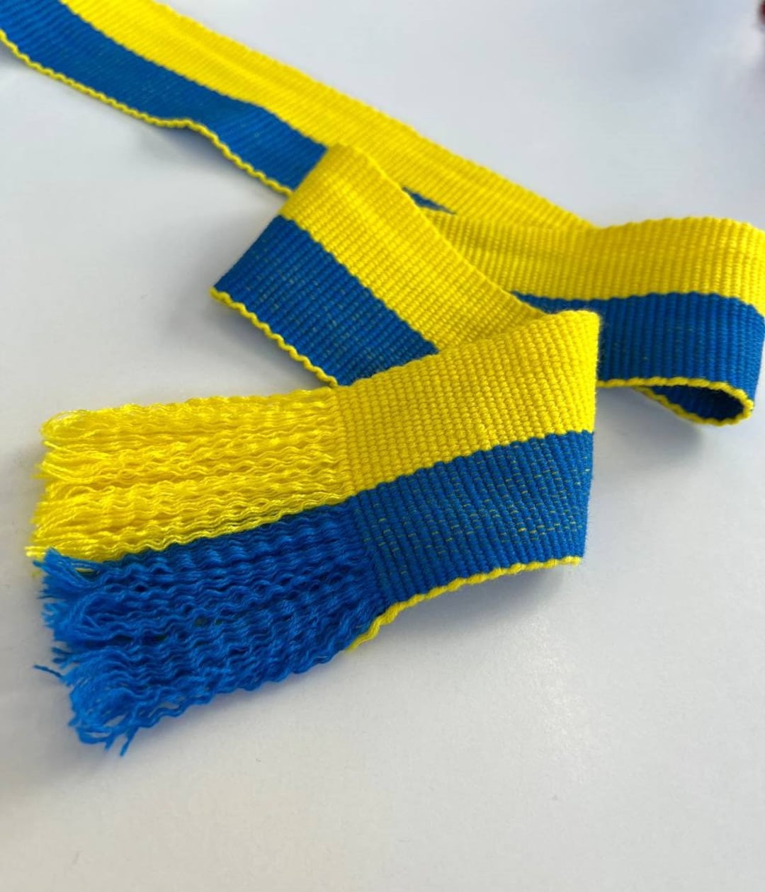 NEW! Ukrainian Blue Yellow Belt Hand Woven Sash Authentic Cossack Belt ...