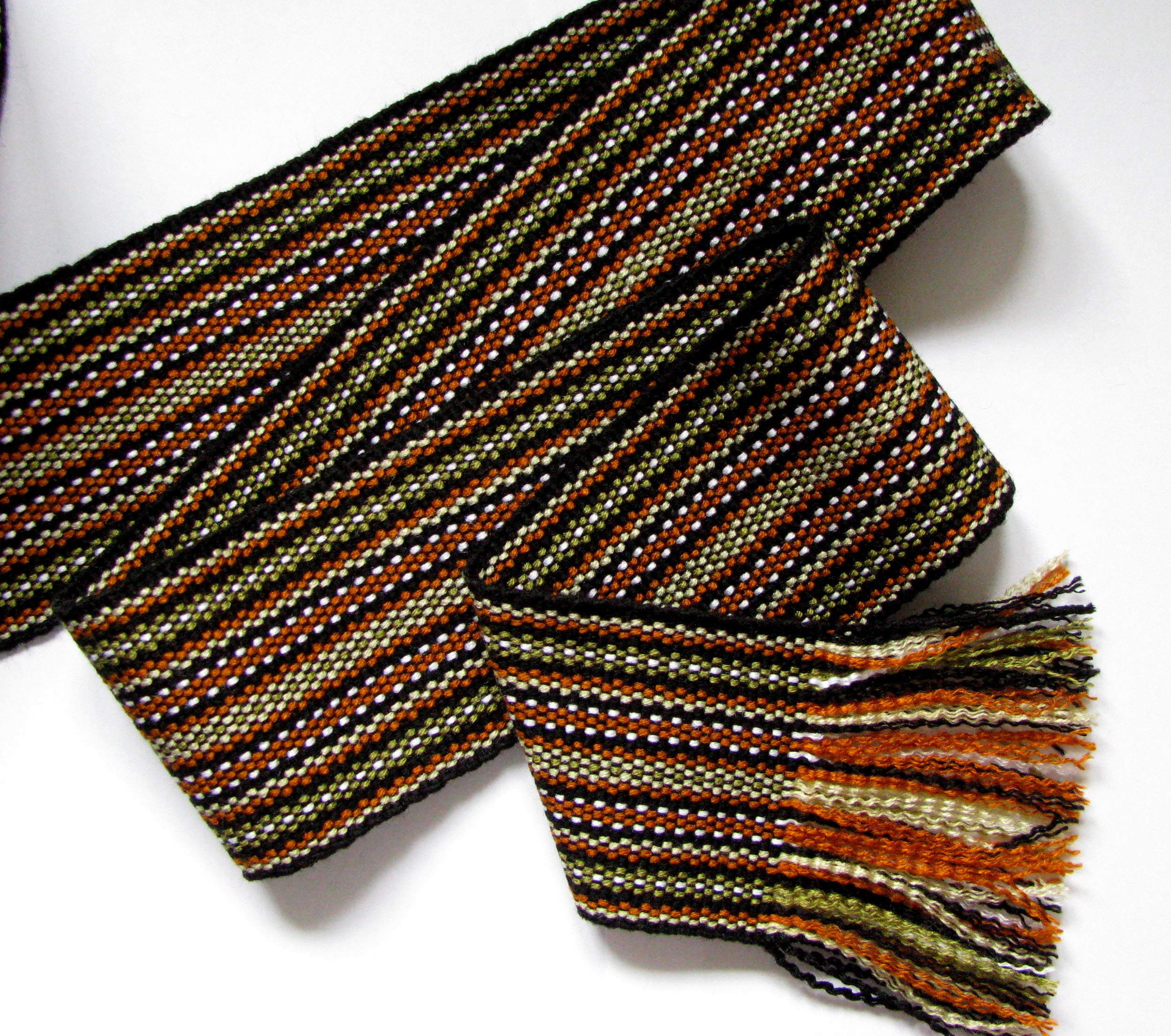 Wide Beige and Brown Woven Belt Hand Crafted Cossack Sash | Etsy