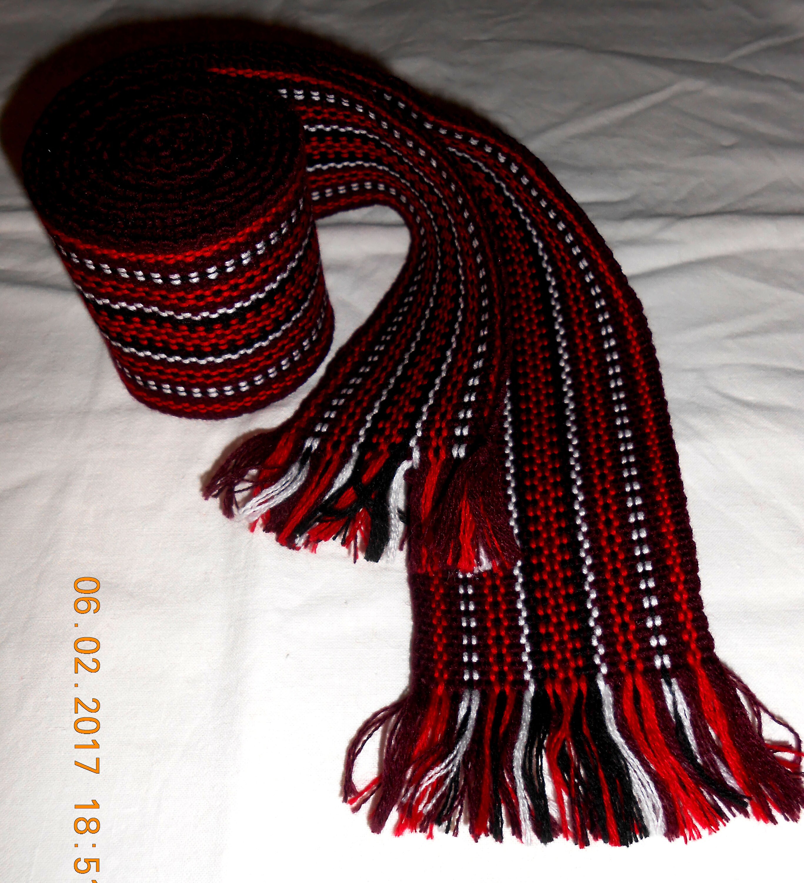 Ukrainian Woven Belt Cossack Hand Crafted Sash Red Girdle for | Etsy