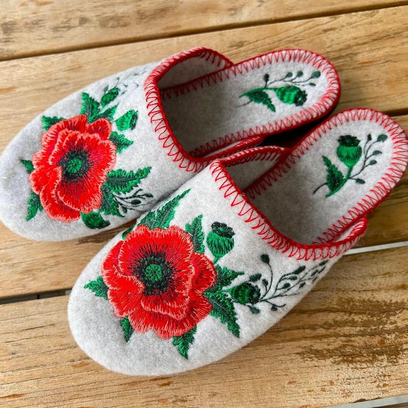 Ukrainian House Slippers - Etsy