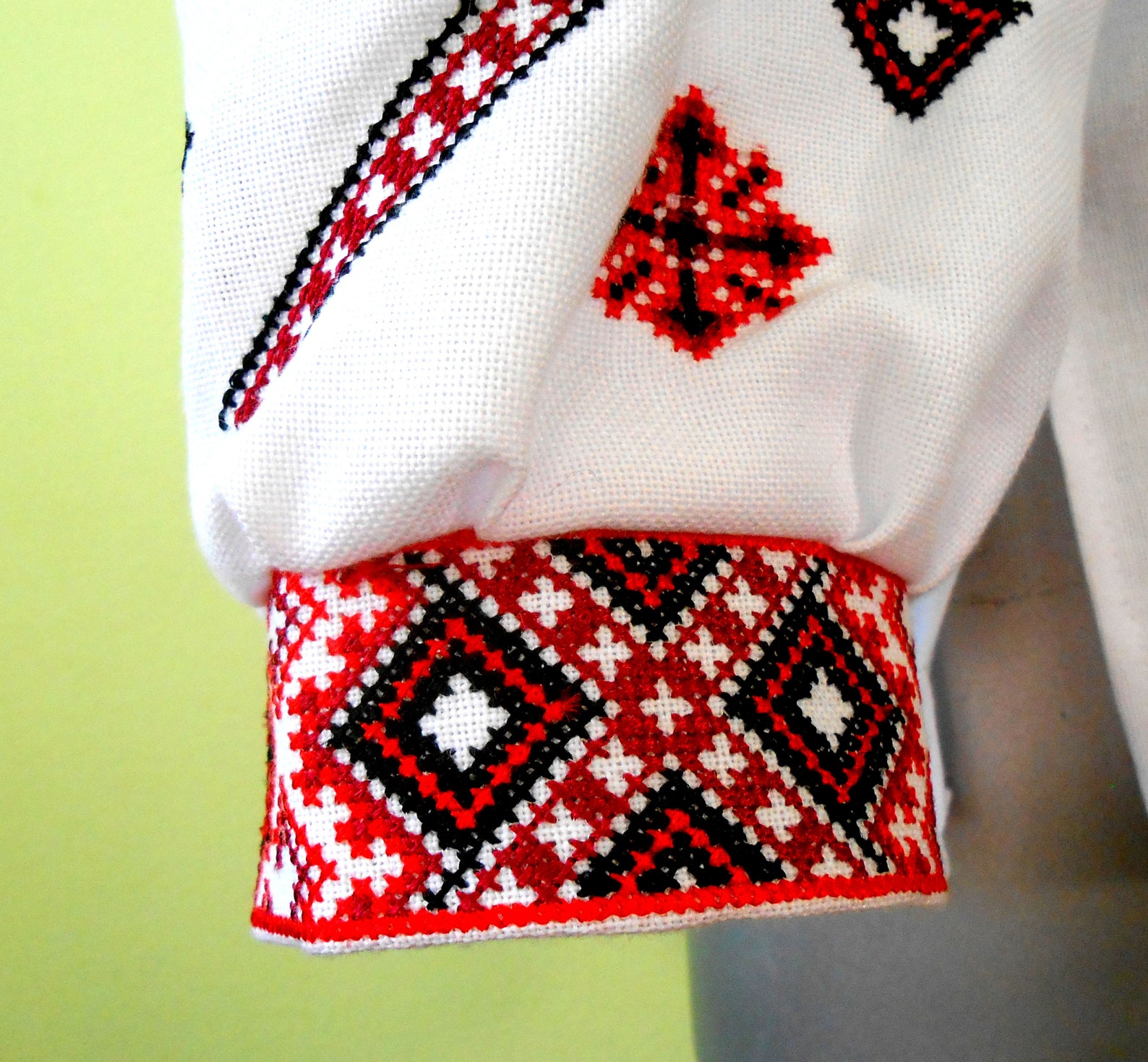 Ukrainian Embroidered Blouse for Women Slavic Red Black | Etsy