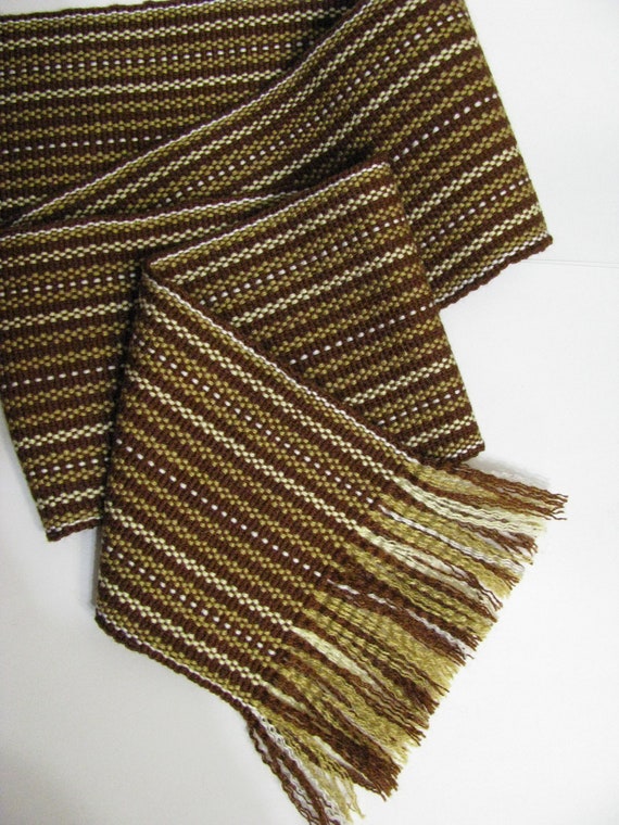 Extra wide Cossack woven sash belt 4 Beige & brown | Etsy