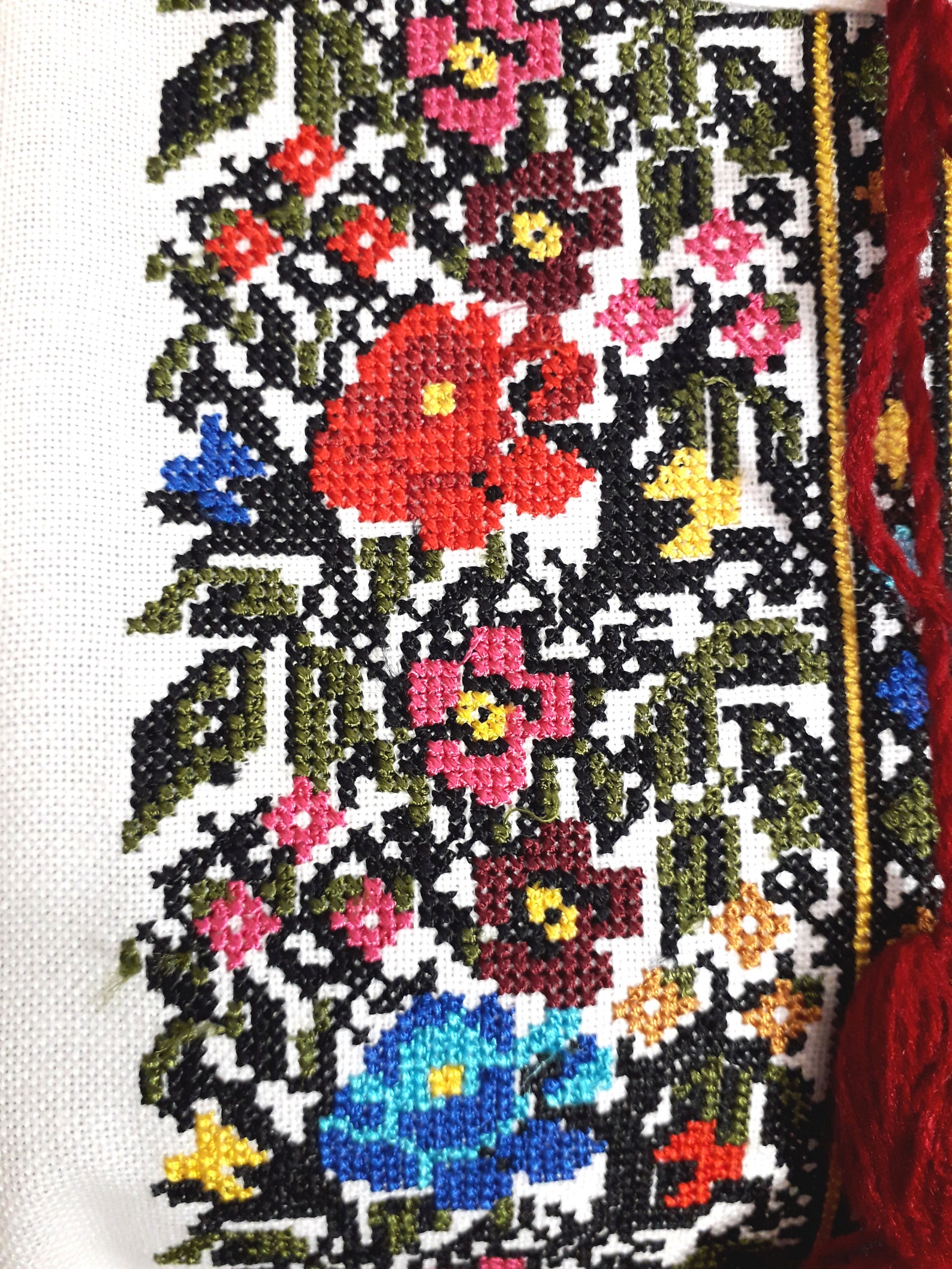 Romanian Embroidered Blouse for Women Slavic Embroidery With | Etsy