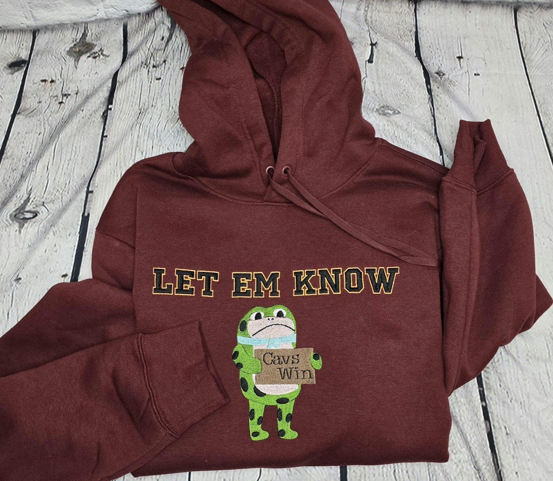 Cleveland Basketball Frog Hoodie - Etsy