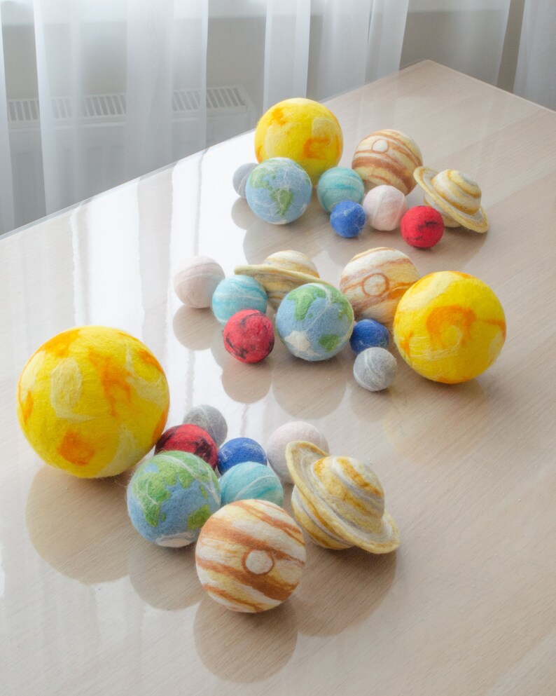 Solar system planets for Space themed nursery Labor Day | Etsy