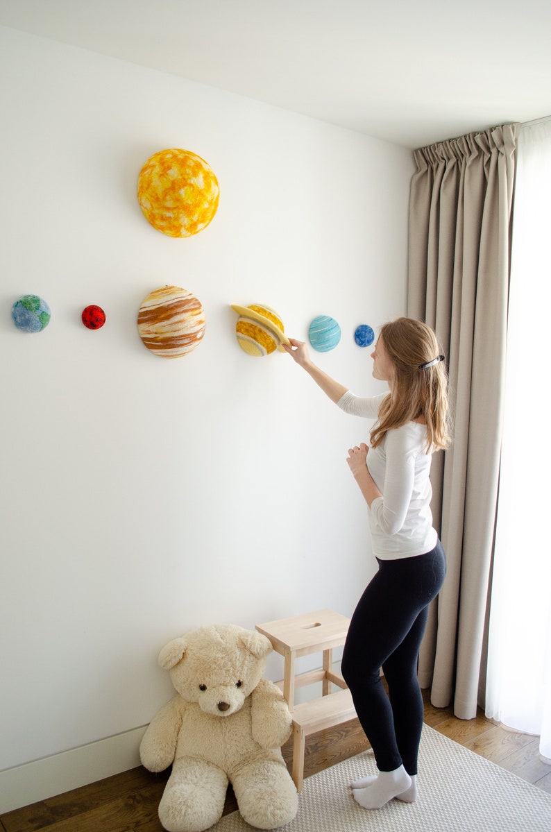Wall Planet as Space Theme Decor for Space Themed Nursery | Etsy