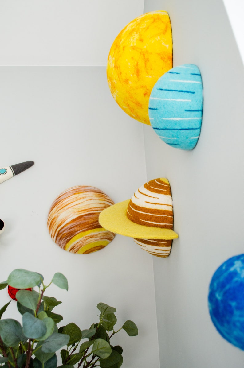 Wall Planet as Space Theme Decor for Space Themed Nursery - Etsy