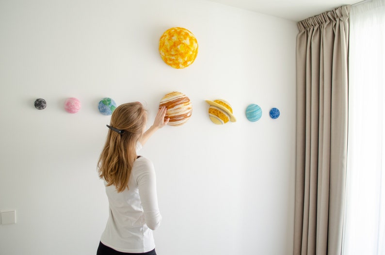 Wall Planet as Space Theme Decor for Space Themed Nursery | Etsy