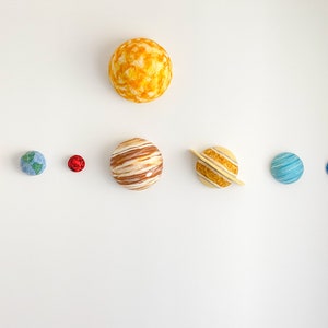 Wall Planet as Space Theme Decor for Space Themed Nursery - Etsy