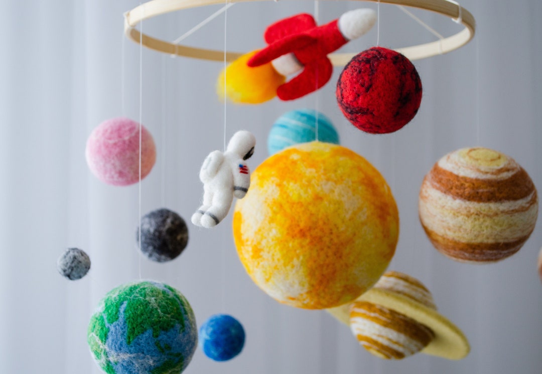 Planets Mobile as a Space Decor for Space Themed Nursery - Etsy