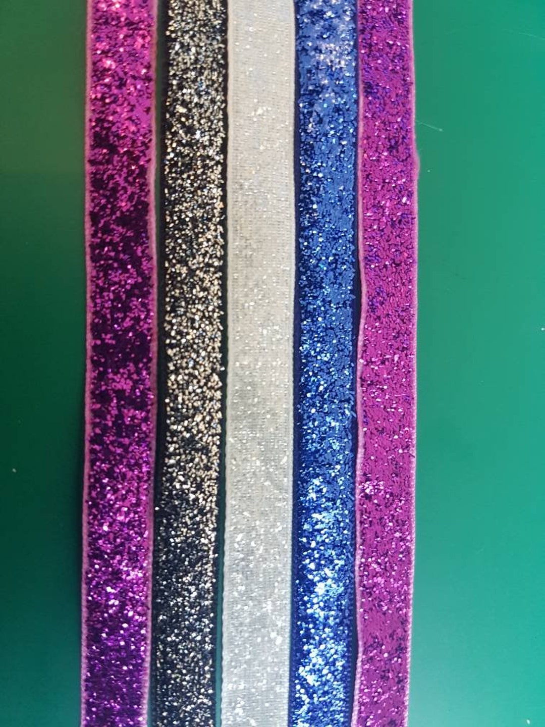 Glitter Half Check Dog Collar - Etsy