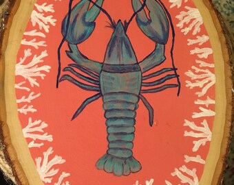 Lobster painting | Etsy