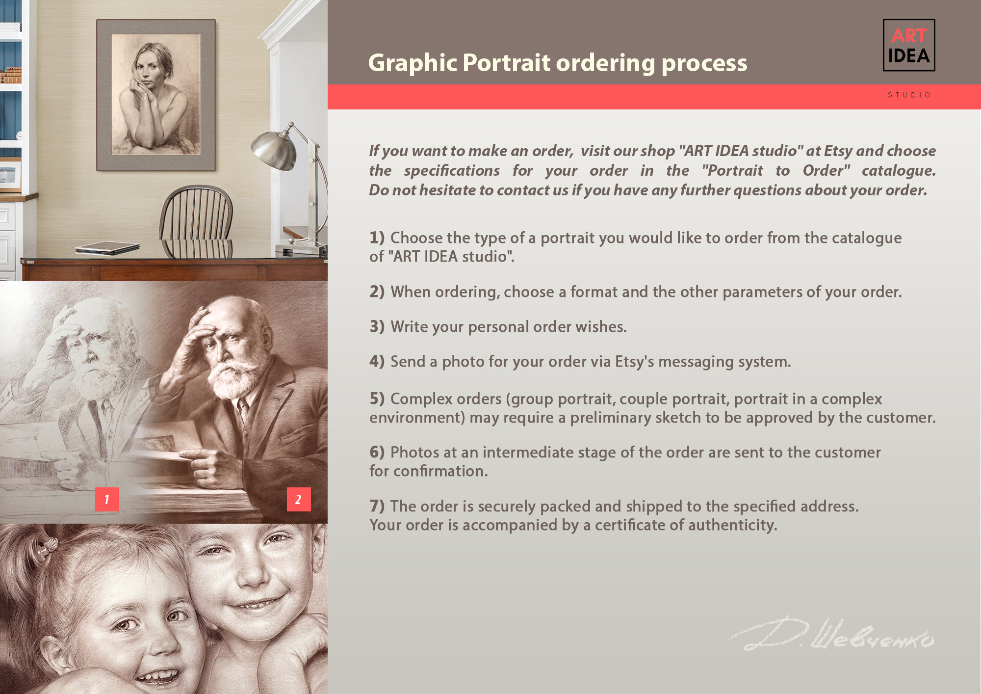 Custom Hand Drawn Portrait From Photo, Personalized Gift Portrait - Etsy