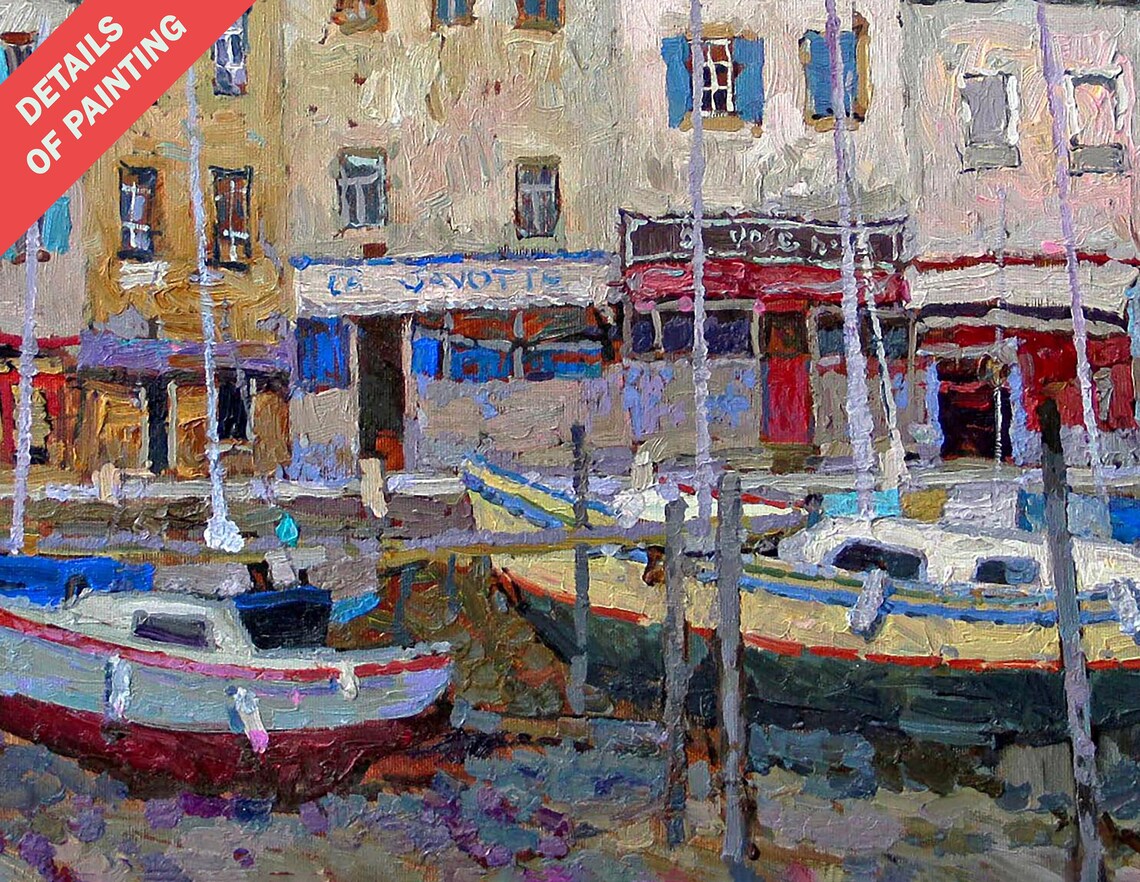 Normand Town Painting Impressionism Art Original Landscape Custom Oil ...