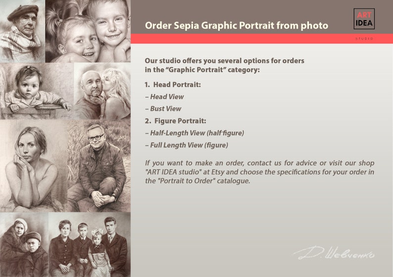 Custom Hand Drawn Portrait From Photo, Personalized Gift Portrait - Etsy