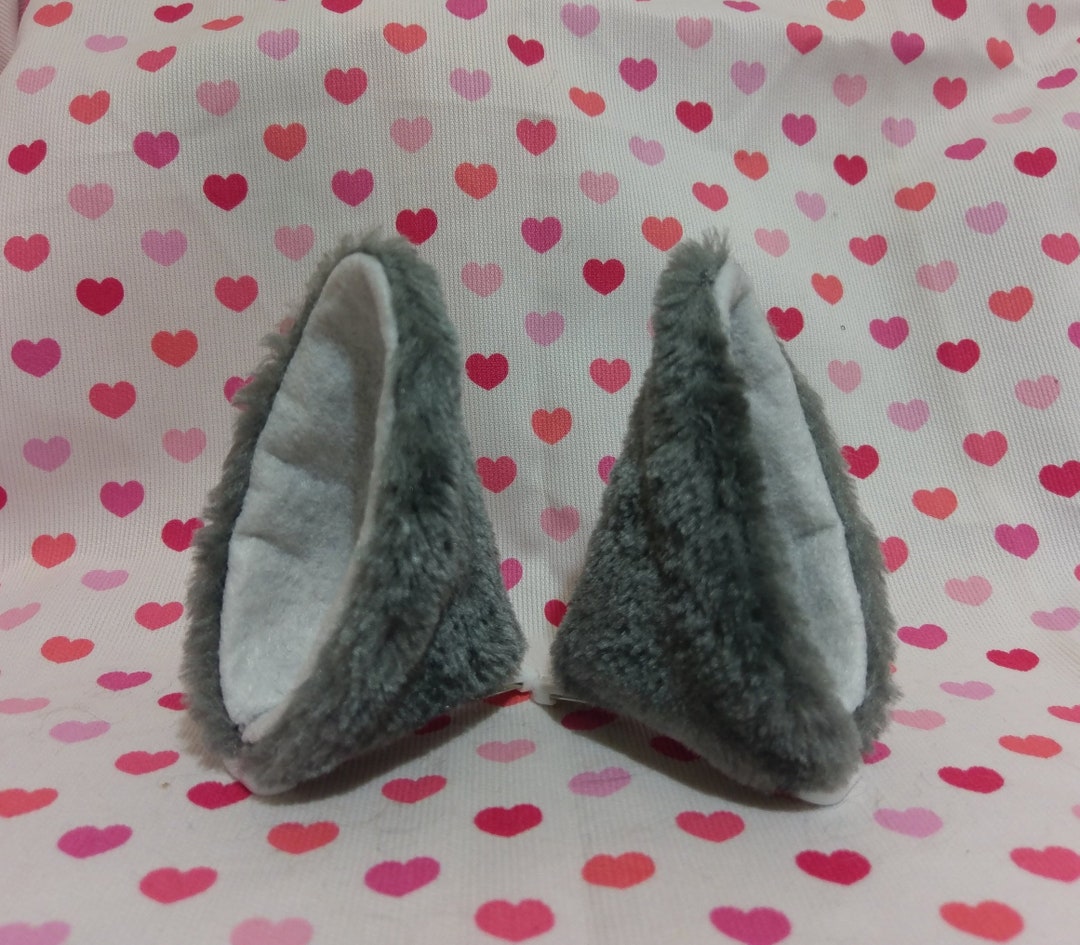 Grey Cat Ears Fluffy Soft - Etsy