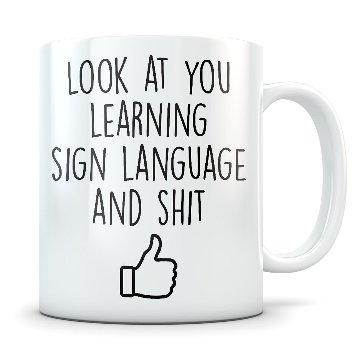 ASL graduation gifts sign language gifts asl mug asl gift | Etsy