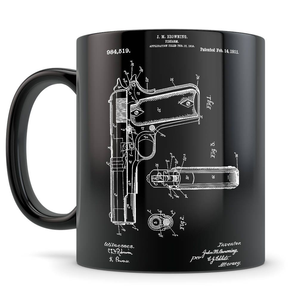 Gun Gift Gun Mug Handgun Gift Gun Enthusiast Gift Gun | Etsy